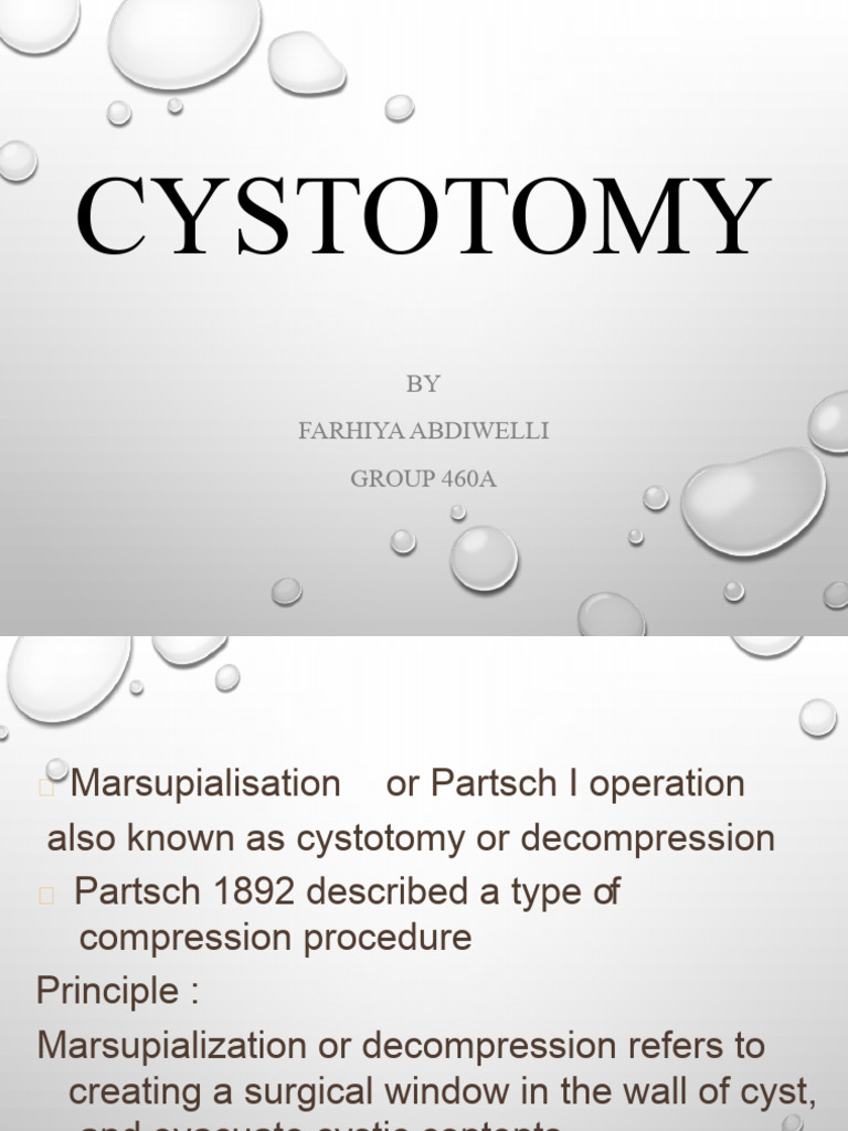 cystotomy | PDF | Surgery | Bone