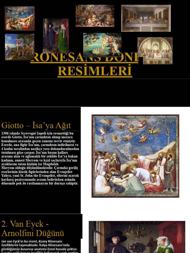 Rönesans Dönemi̇ Resi̇mleri̇ | PDF