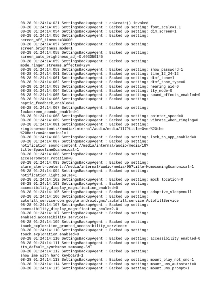 Settings Provider Pdf Java Programming Language Backup