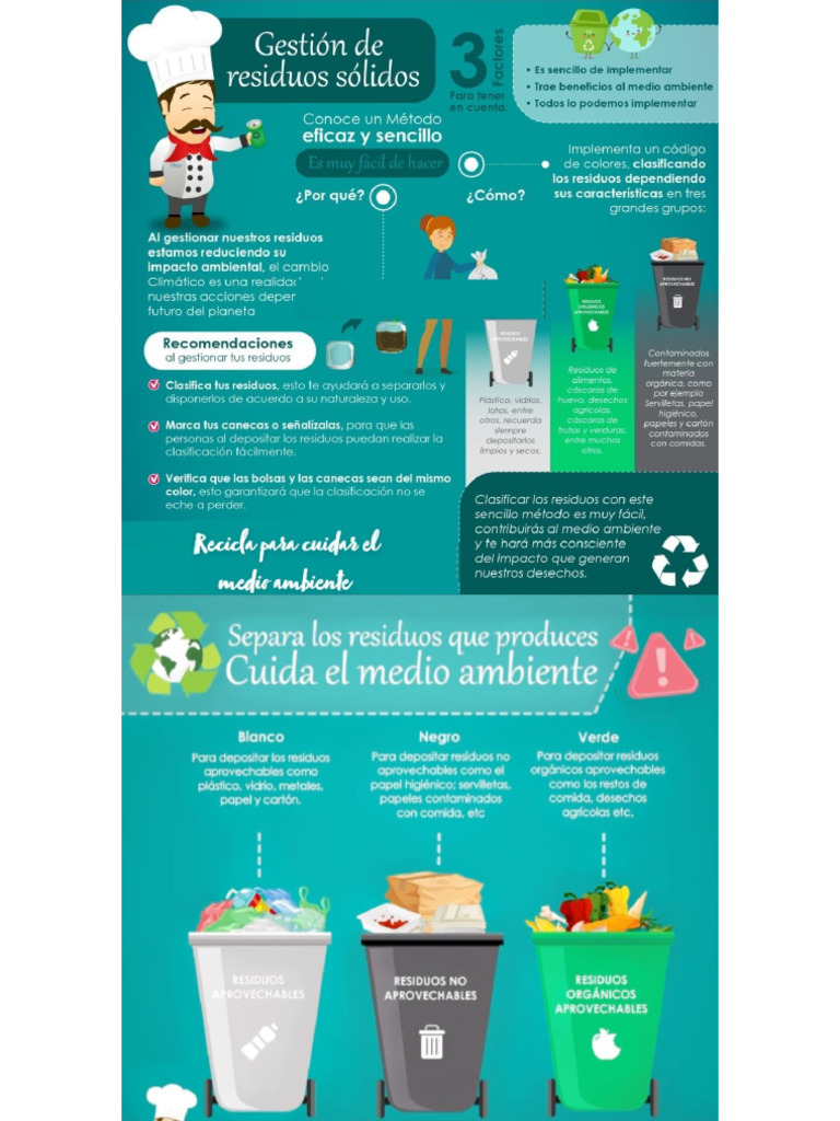 Infografía, Gestión de Residuos Solidos | PDF