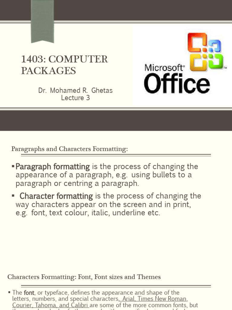 Lec 3 | PDF | Typefaces | Hyperlink