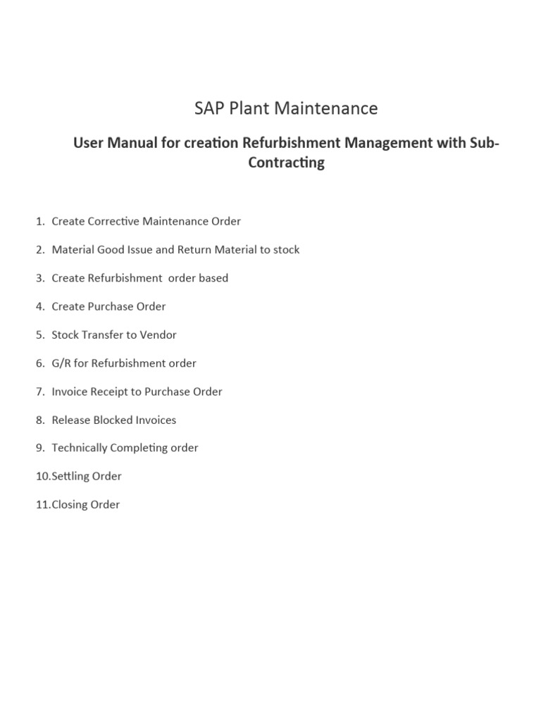 Refurbishment Order - User Manual-Updated | PDF | Computing | Software