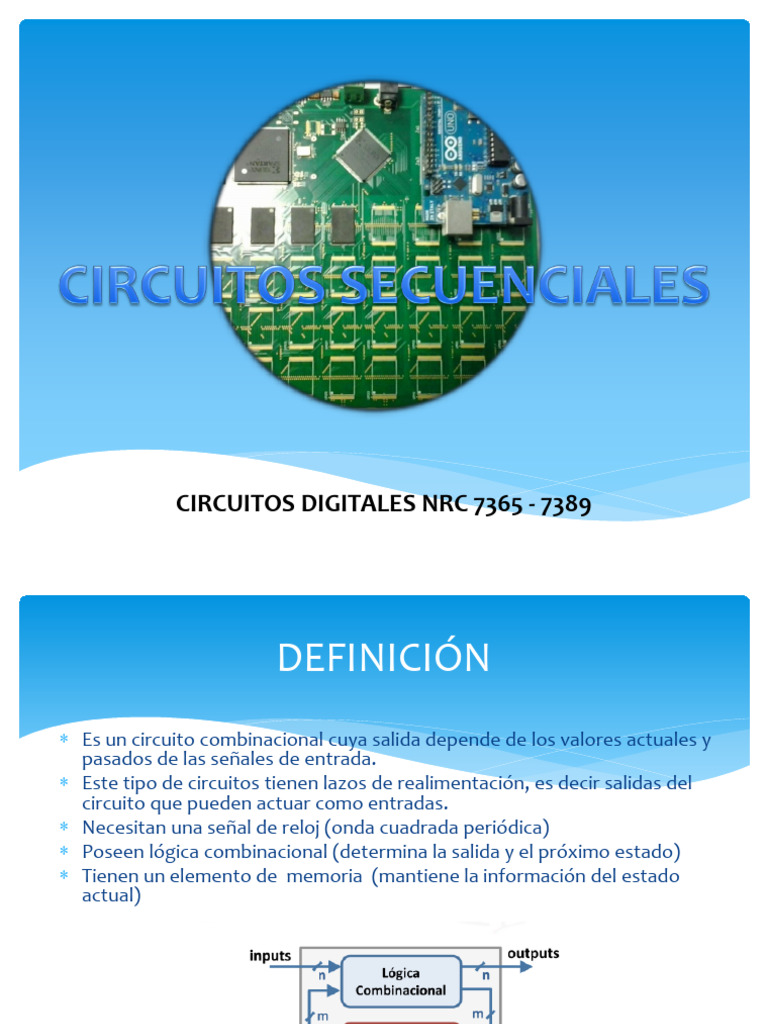 12 Circuitos Secuenciales | PDF | Electricidad | Ciencias fisicas