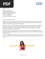 IBM Offer Letter Arpita Upadhyay | PDF | Insurance | Employment