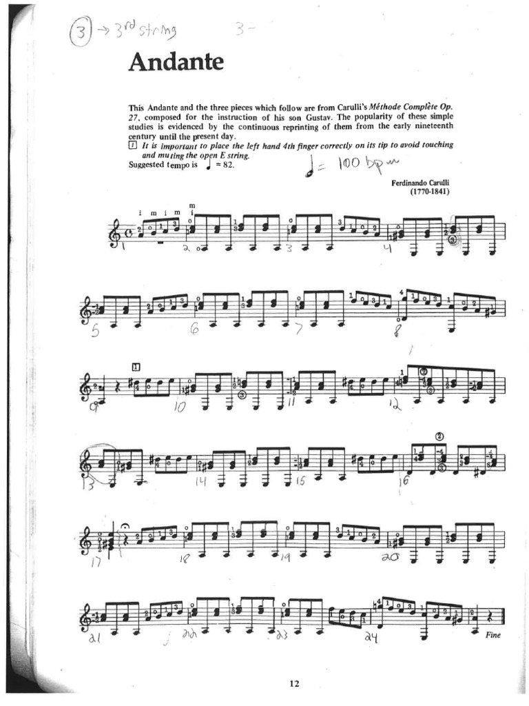 The Classical Guitar - Frederick Noad Guitar Anthology | PDF