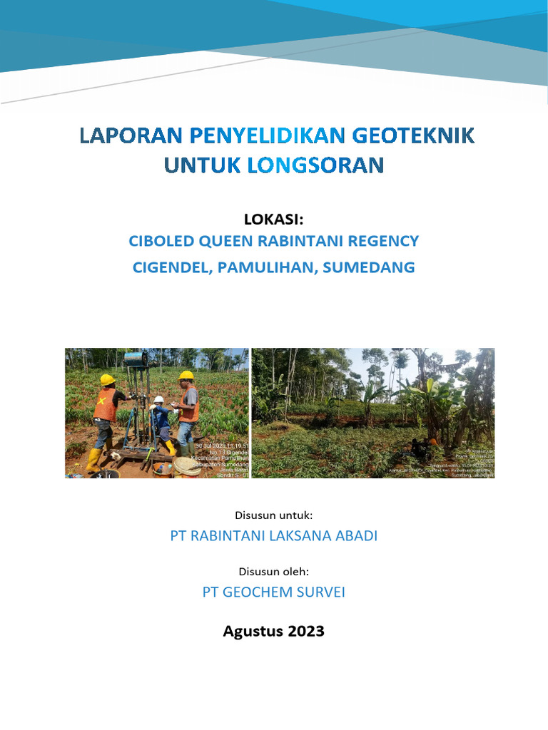 REV00 - Laporan Survey Geolistrik - Ciboled Queen Rabintani Regency Sumedang | PDF