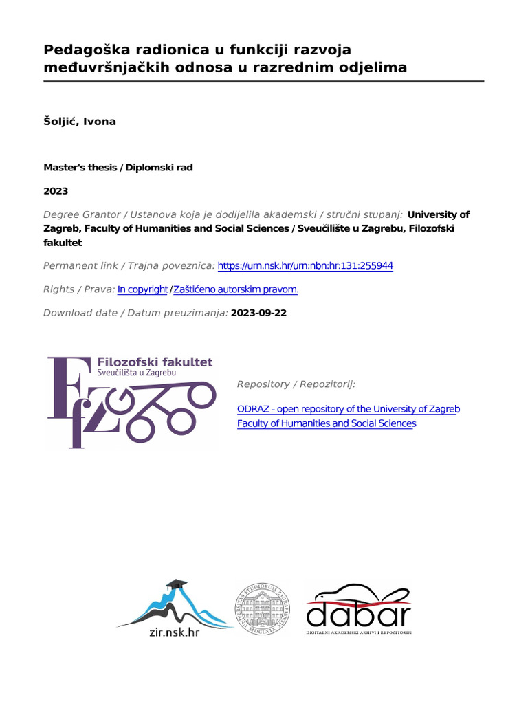Soljic I 2023 Pedagoska Radionica U Funkciji Razvoja Meduvrsnjackih ...