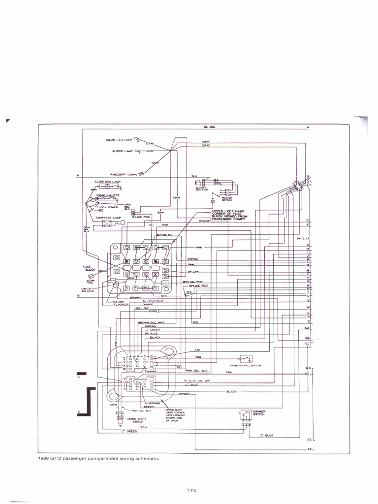 1969 GTO Wiring Schematic | PDF