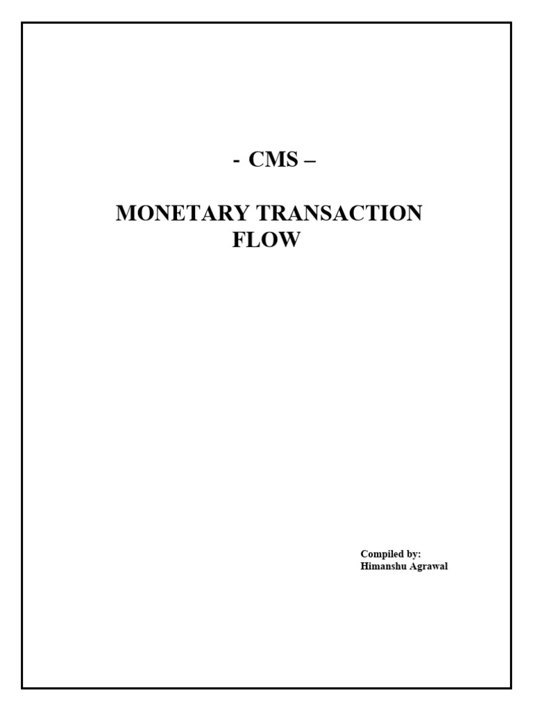 Monetary Transaction Flow | PDF | Debits And Credits | Financial ...