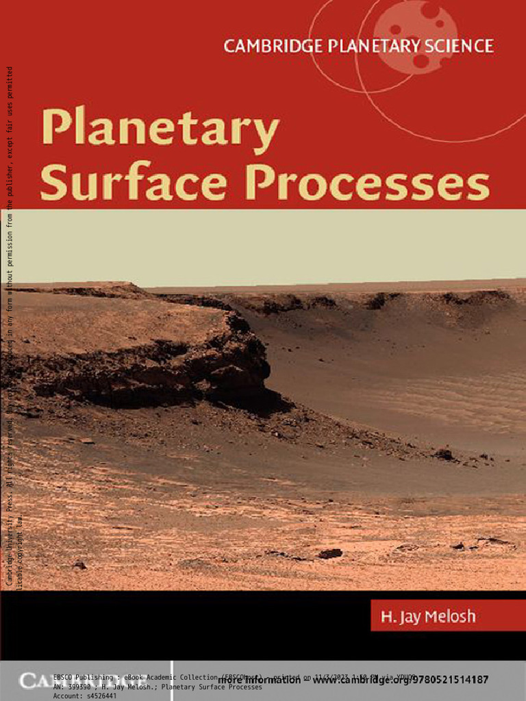 Planetary Surface Processes | PDF | Planets | Natural Satellite