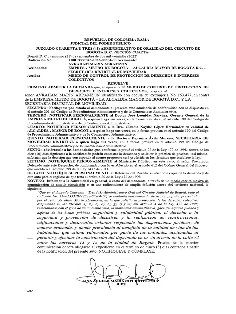 Accion Popular | PDF | Bogotá | Gobierno