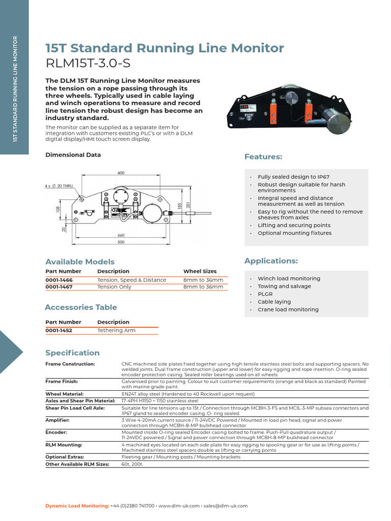 Industrial Line Tension Monitor | PDF | Electrical Connector | Axle