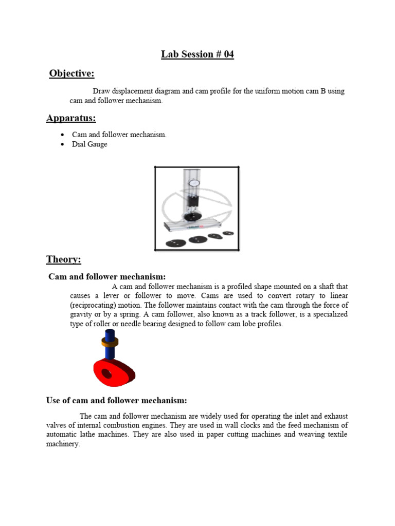 Mechanics of Machine Lab Report | PDF | Machines | Motion (Physics)