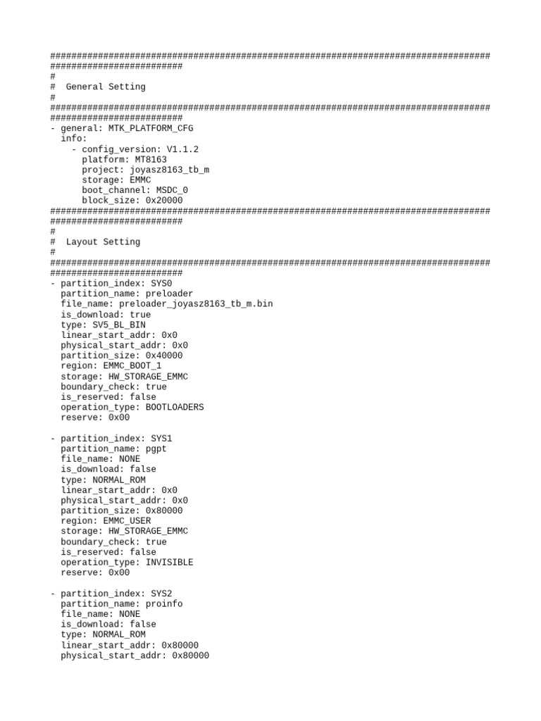 MT8163 Android Scatter | PDF