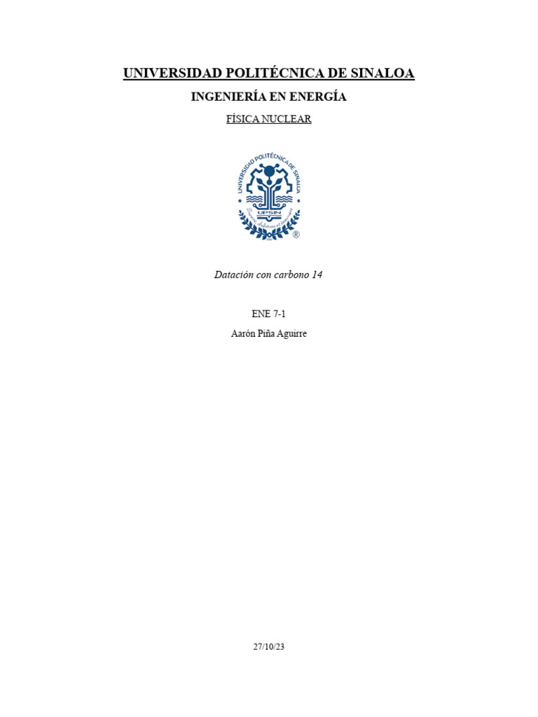 Datacion Con Carbono 14 | PDF | Datación por radiocarbono | Geología