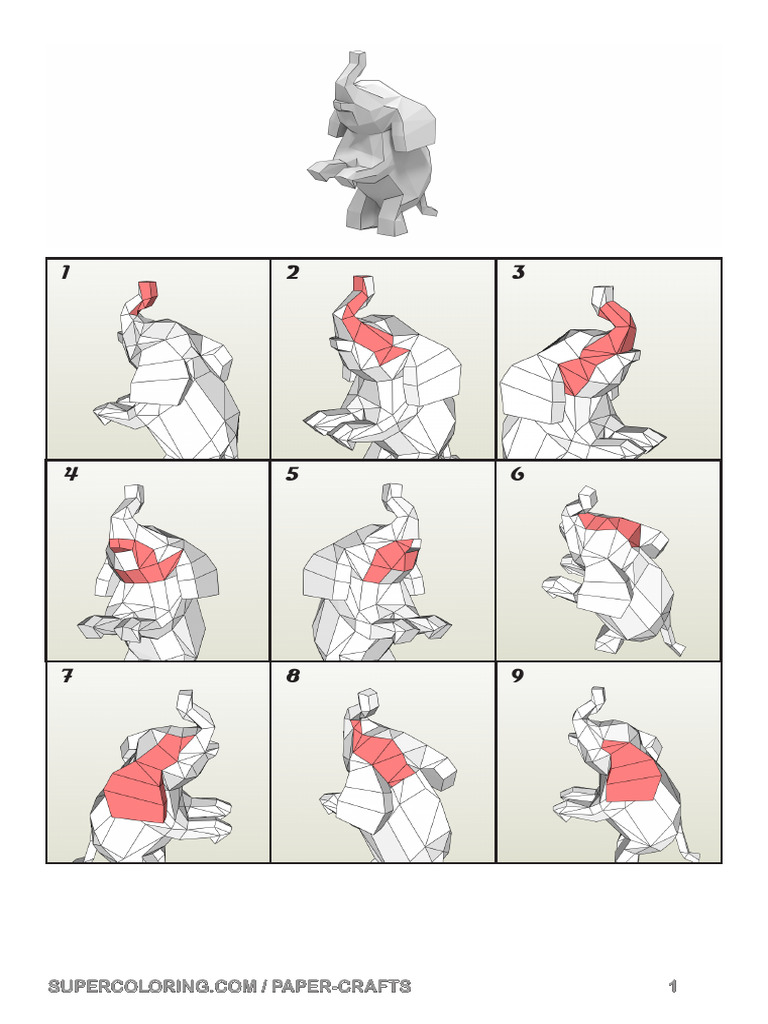 Elephant 3D Paper Crafts | PDF
