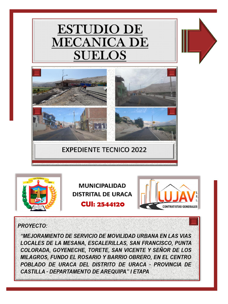 ESTUDIO DE MECANICA DE SUELOS Veredas y Bermas | PDF | Naturaleza | Ciencias de la Tierra