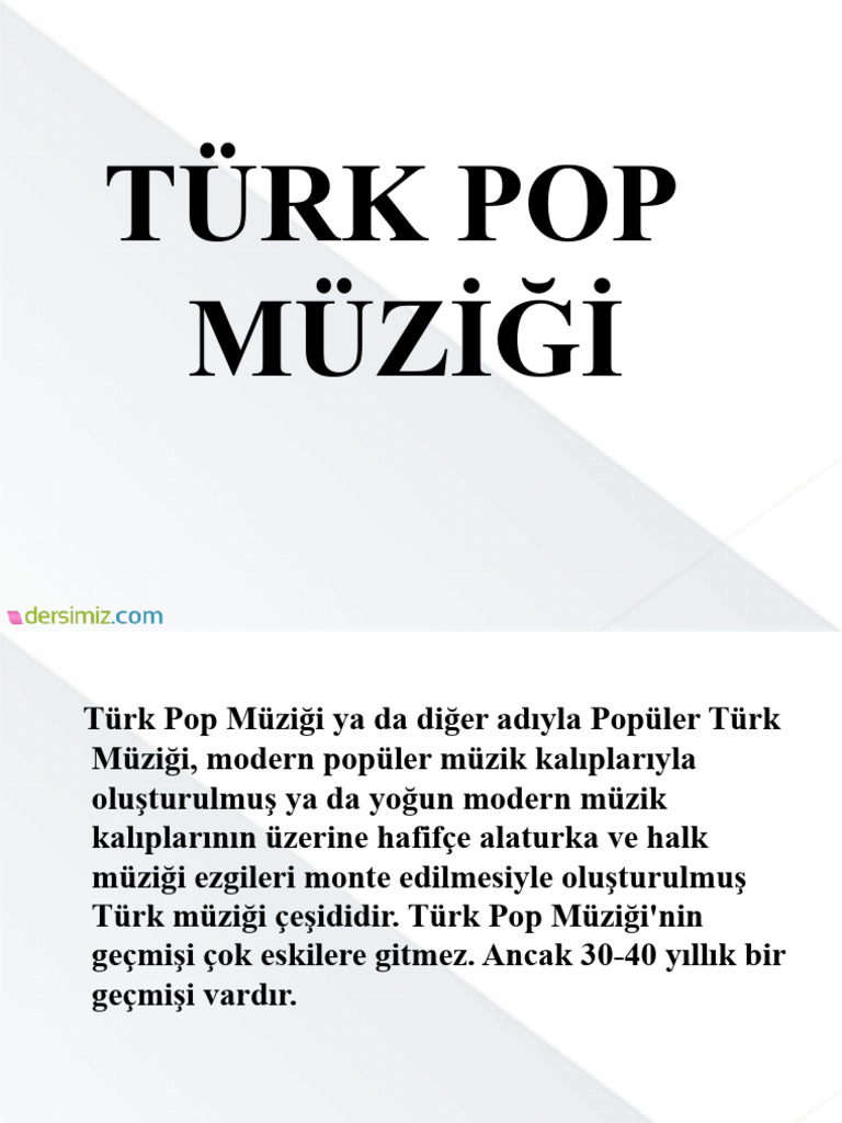 Turk Pop Muzigi | PDF