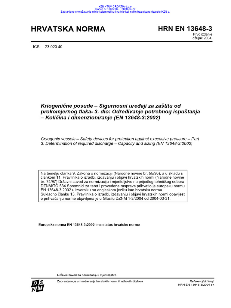 HRN en 13648-3 - 2002 | PDF