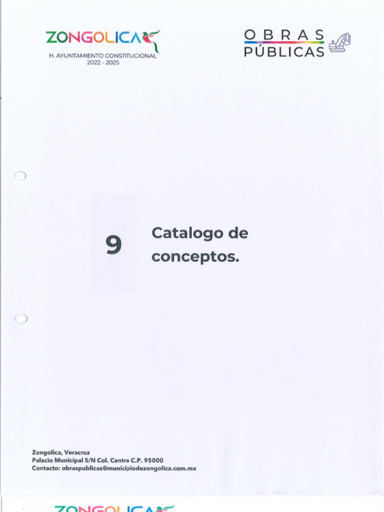 9 Catalogo de Conceptos | PDF