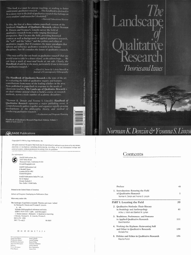 The Landscape of Qualitative Research Introduction | PDF | Qualitative ...