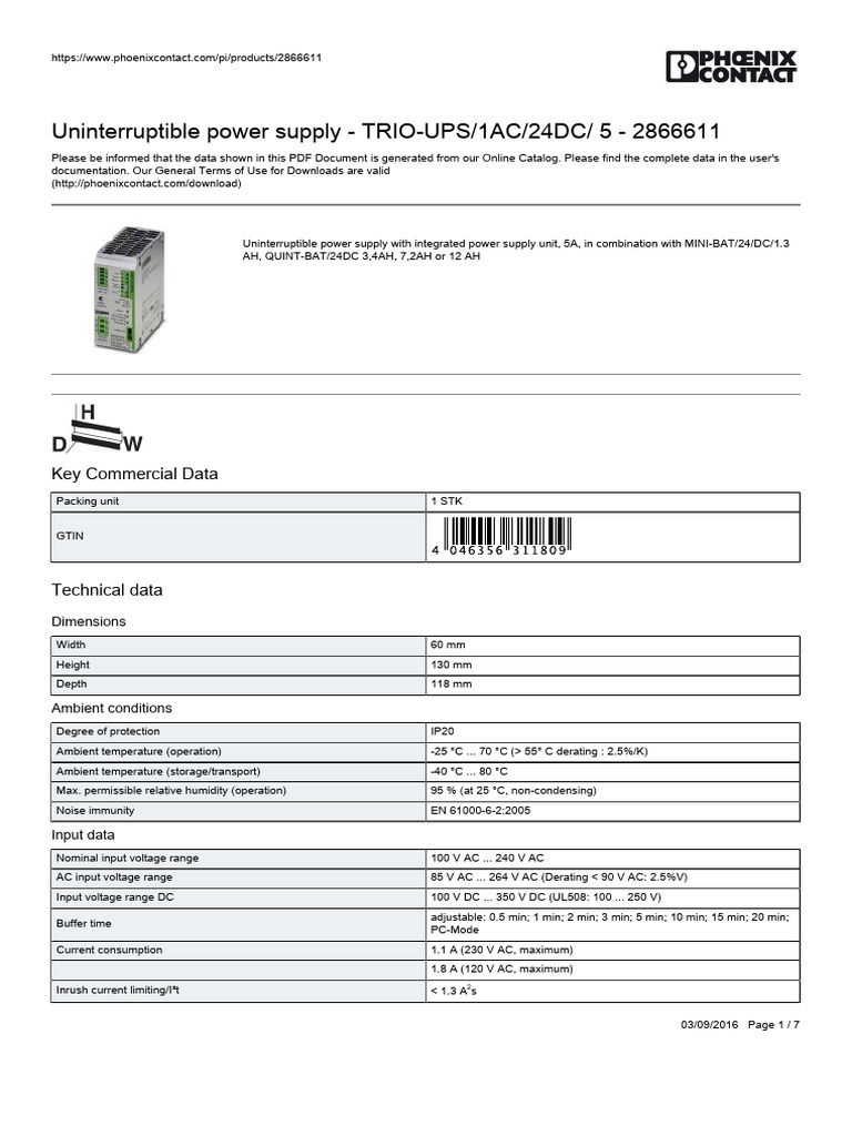 Trio-Ups - 1ac - 24DC - 5 | PDF | Power Supply | Electrical Engineering