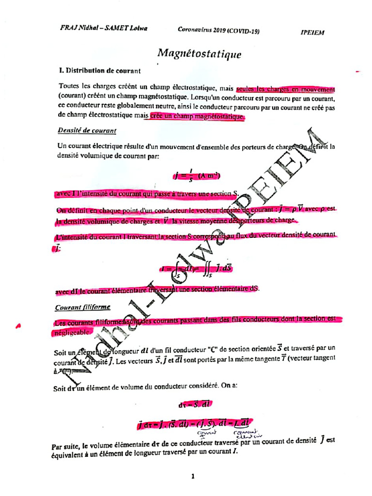 Magneto Cours Nidhal | PDF