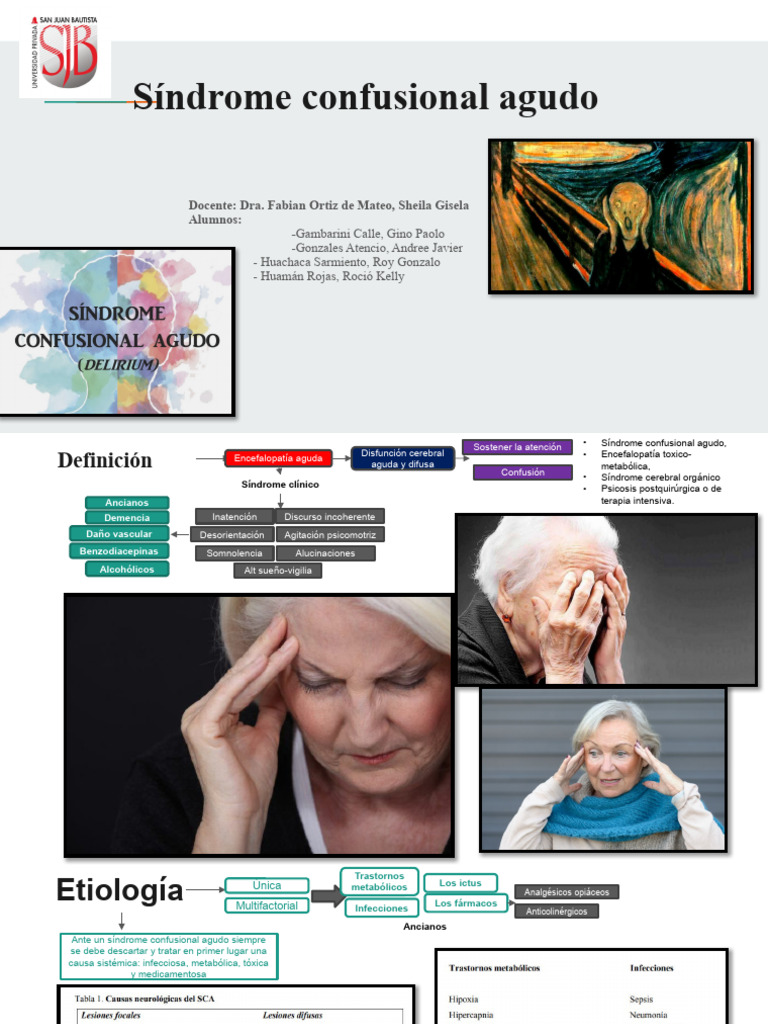 Sindrome Confusional Agudo | PDF | Epidemiología | Cuidado de la salud