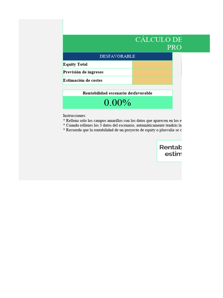 Calculadora Rentabilidad Urbanitae | PDF