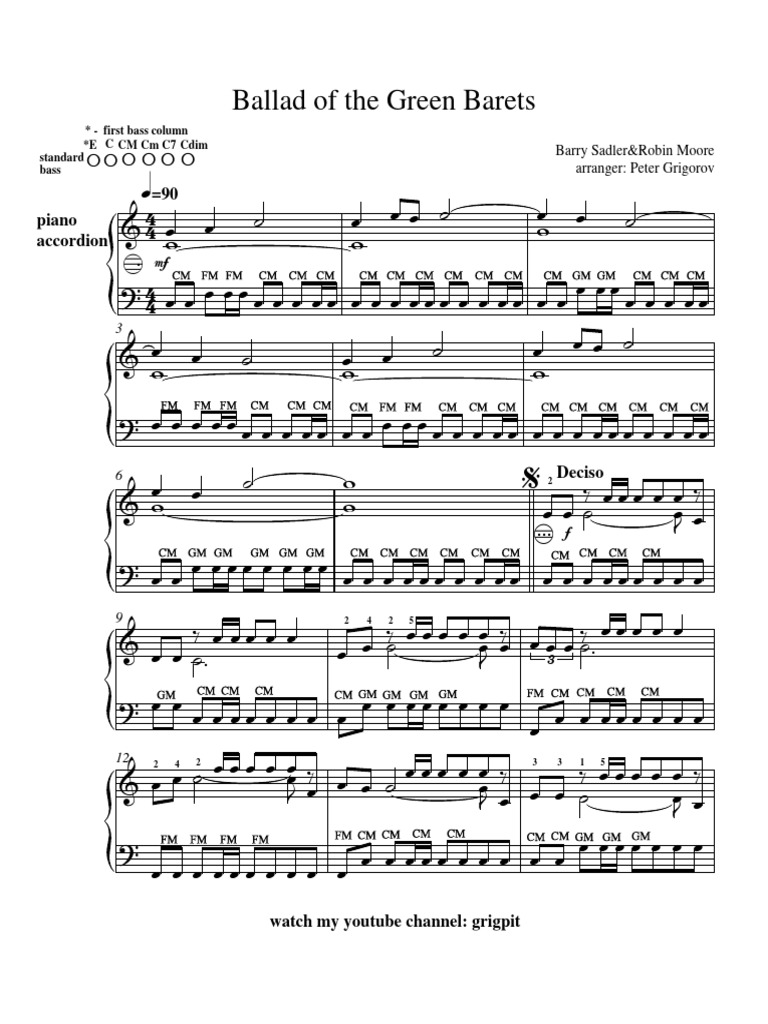 Ballad of The Green Barets | PDF | Singles