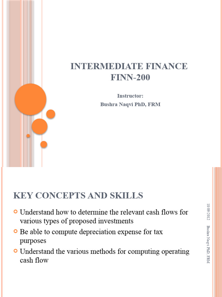 Chapter 6 - Cash Flows | PDF | Depreciation | Book Value