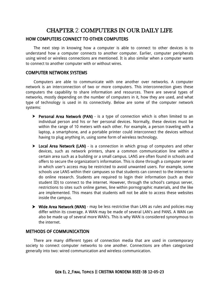 GEN ELECTIVES Reviewer | PDF | World Wide Web | Internet & Web