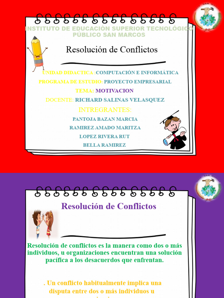 Resolución de Conflictos | PDF