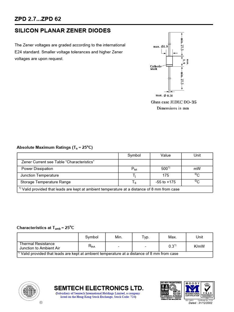 ZPD2 7-Semtech | PDF | Electric Power | Manufactured Goods
