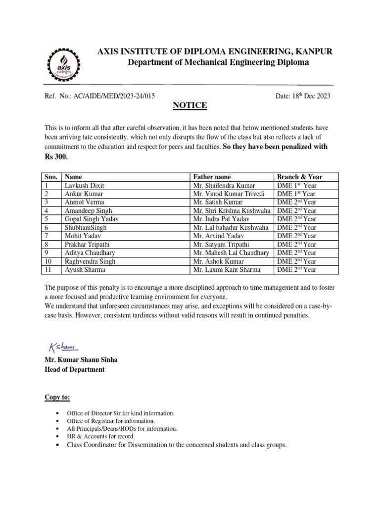 Late Comers Fine | PDF