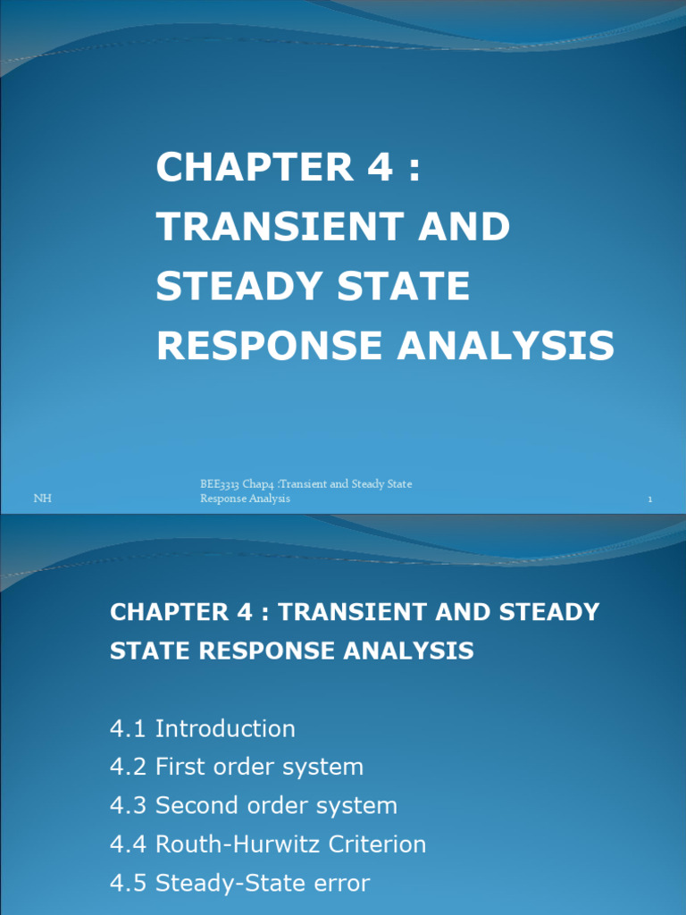 Transient and Steady State Response Analysis | PDF | Mechanics | Computer Science