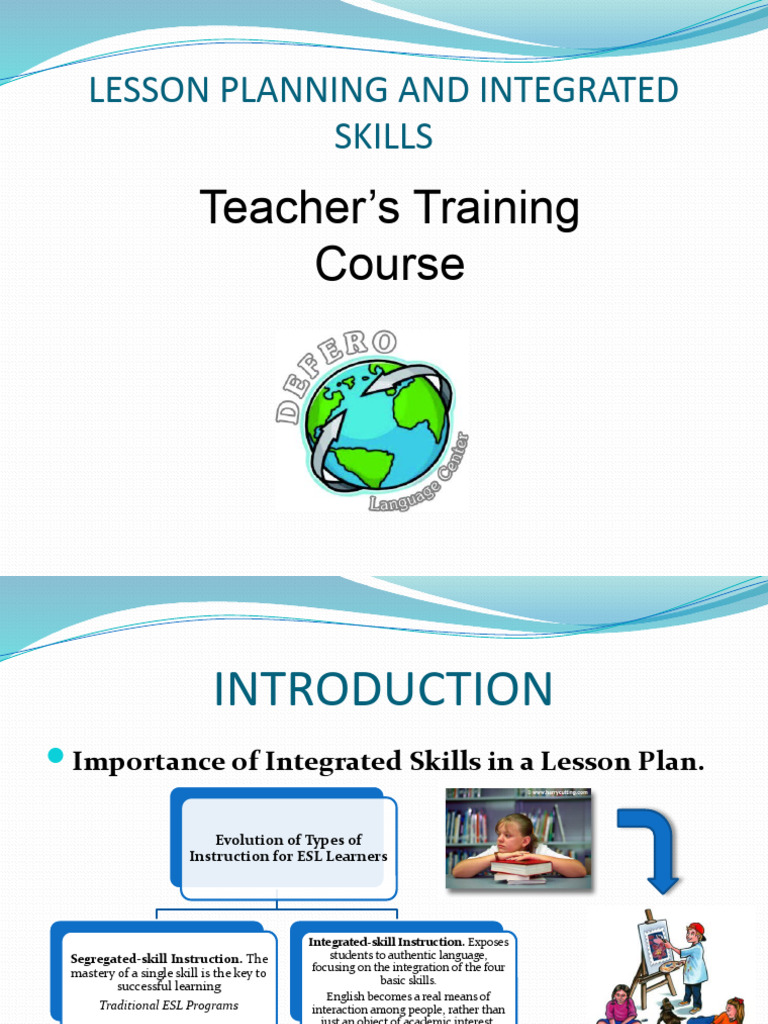 Lesson Planning and Integrated Skills | PDF | English As A Second Or ...