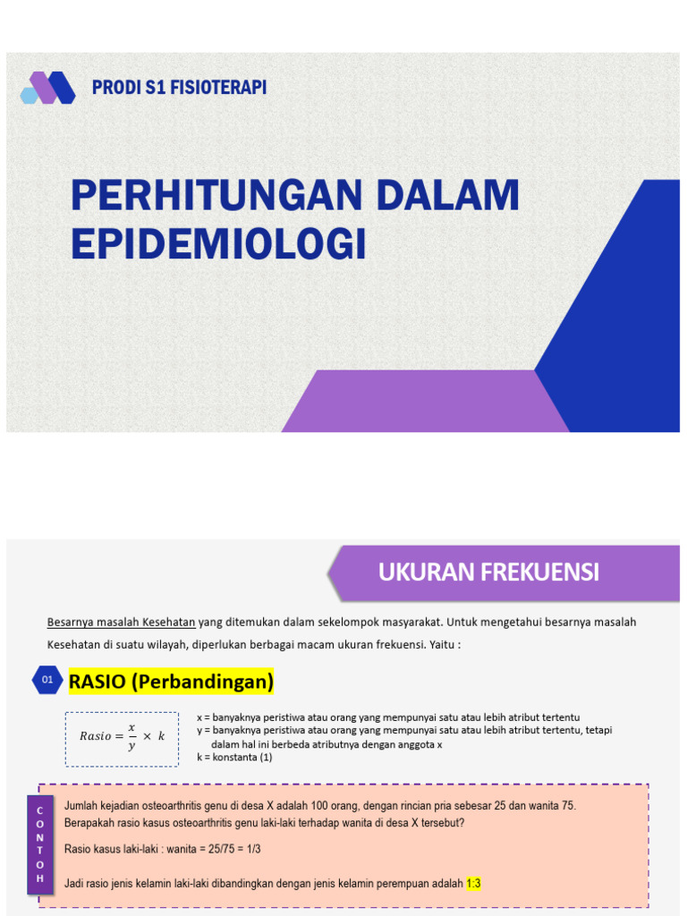 Perhitungan Dalam Epid - 1 | PDF