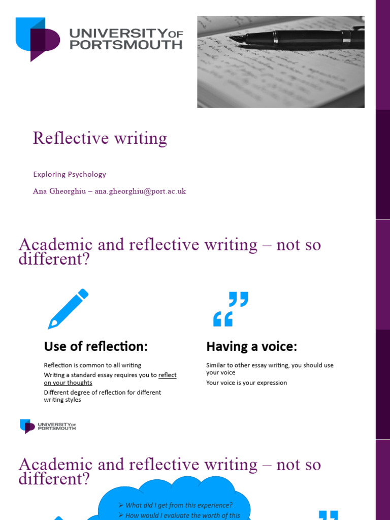 EXPPSY Reflective Writing | PDF | Experience | Thought