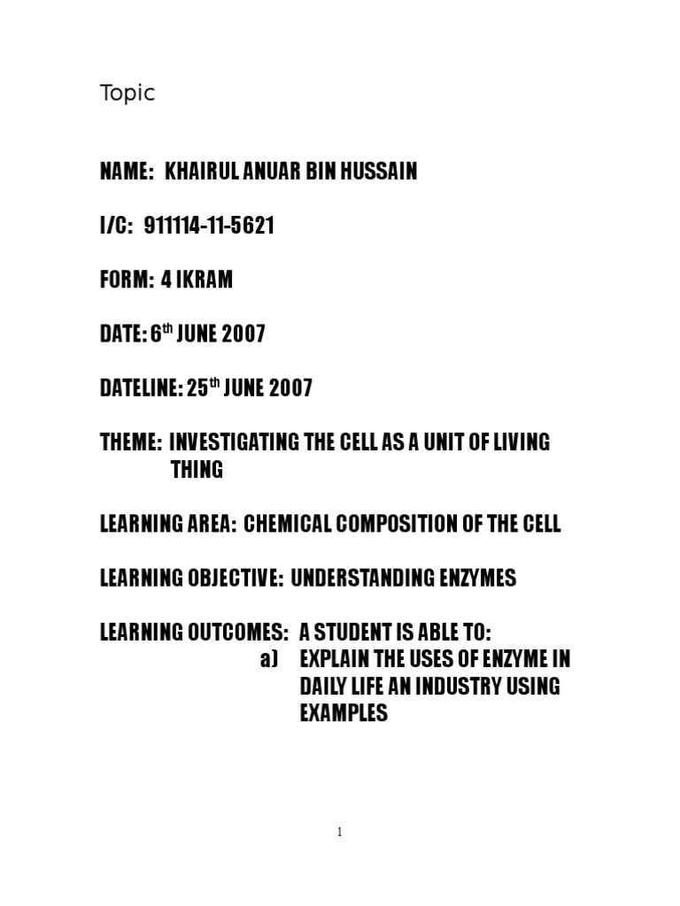 Chemical Composition WC | PDF | Enzyme | Digestion