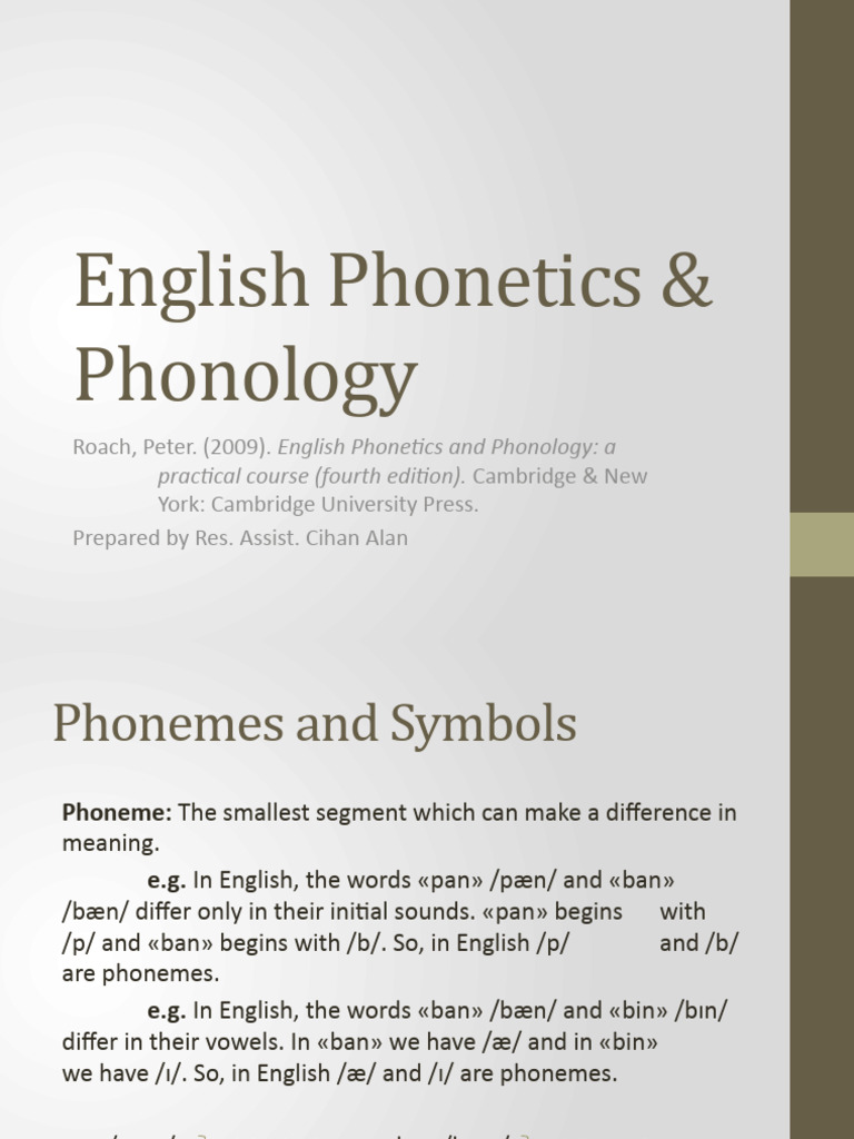 English Phonetics Phonology | PDF | Phoneme | Consonant