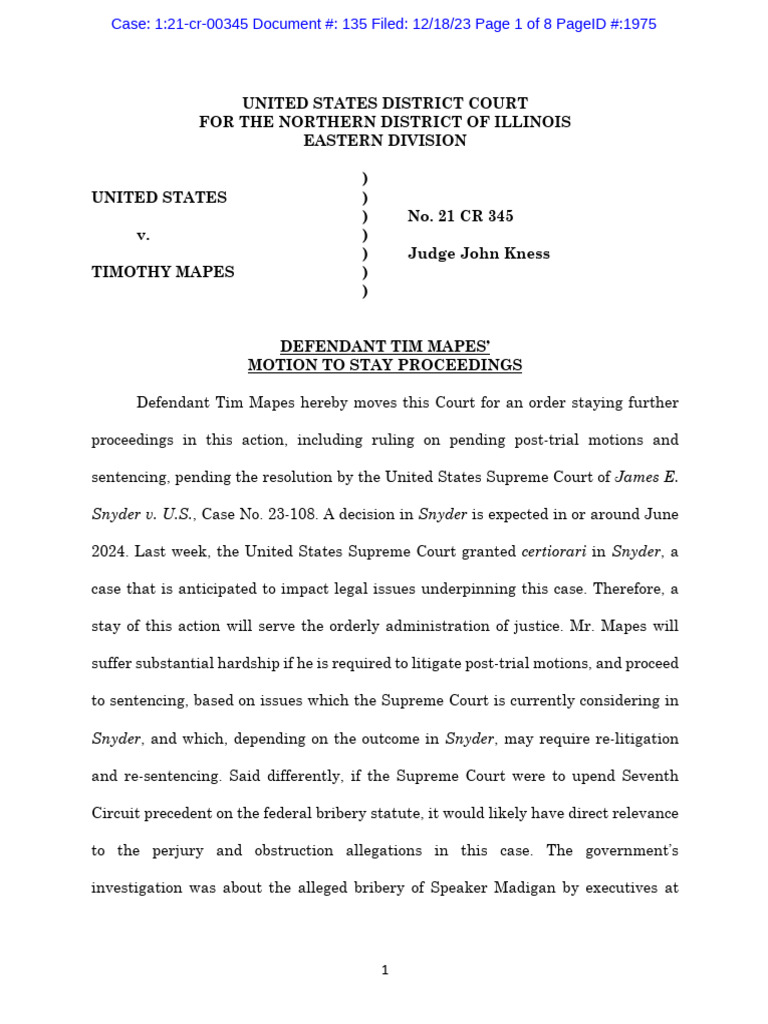 Tim Mapes Motion | PDF | United States Federal Sentencing Guidelines ...