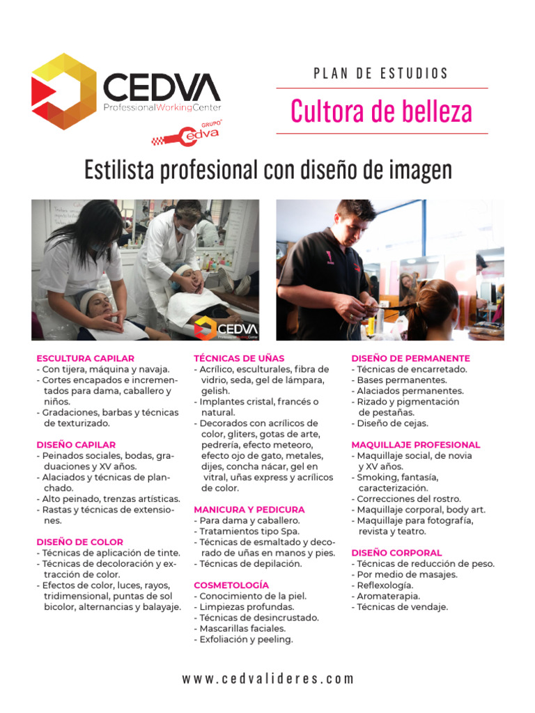 CEDVA Plan-De-Estudios Belleza | PDF