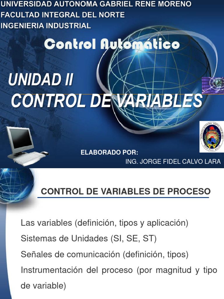 U2 Control de Variables | PDF | Sistema Internacional de Unidades | Temperatura