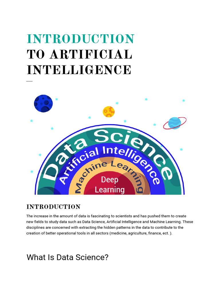 To Artificial Intelligence: What Is Data Science? | PDF | Machine Learning | Regression Analysis