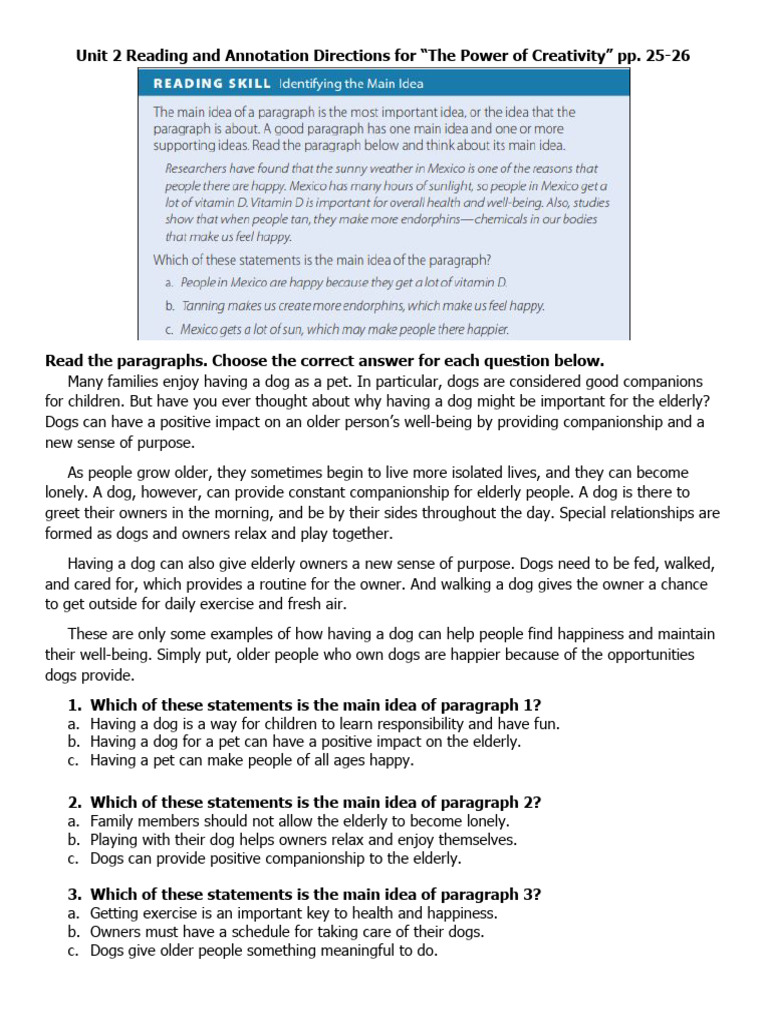 U2 Reading Packet, Pp. 1-2 | PDF | Pet | Invention