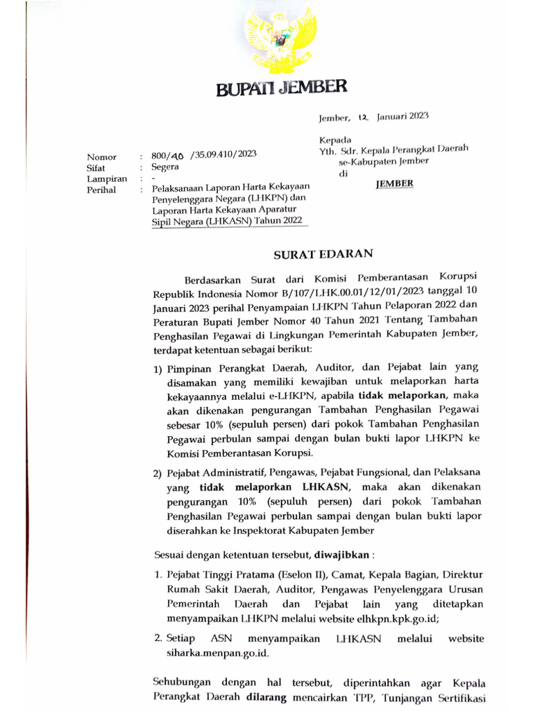 Se LHKPN Dan Lhkasn | PDF