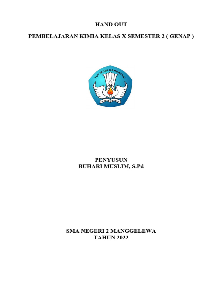 Modul Kimia Semster 2 Tahun 2023 | PDF Modul Kimia Semster 2 Tahun 2023 | PDF