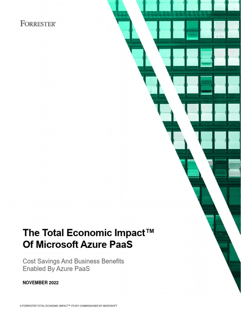 Etude Microsoft Azure PaaS PDF 1702821769 | PDF | Cloud Computing | Microsoft Azure