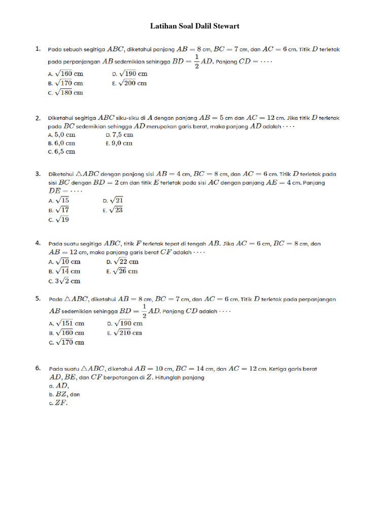 Latihan Stewart | PDF